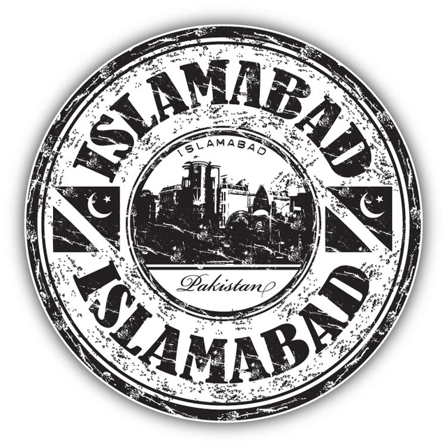 DOPASTICKER Islamabad City Pakistan Grunge Travel Car Sticker Phone ...