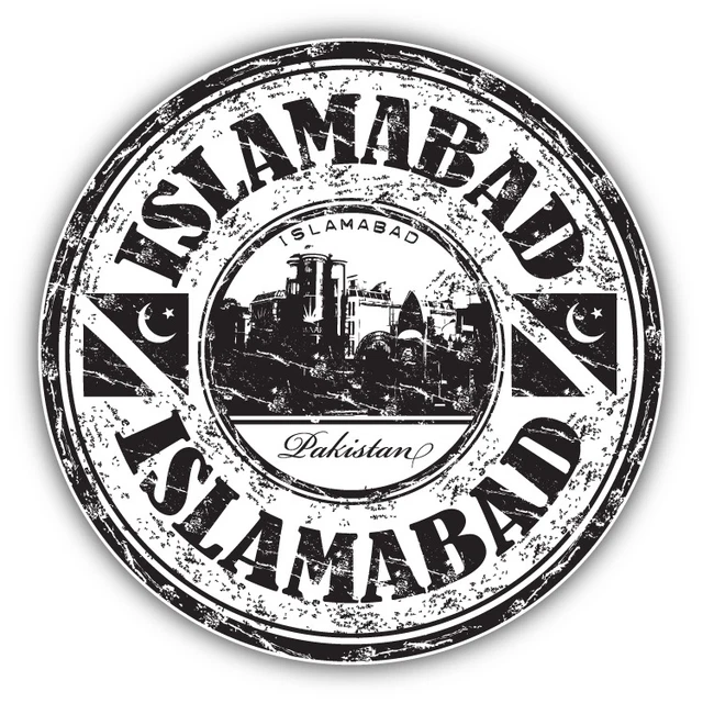 DOPASTICKER Islamabad City Pakistan Grunge Travel Stamp Sticker Decal ...