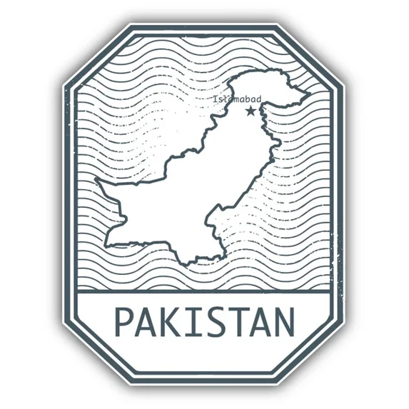 DOPASTICKER Islamabad City Pakistan Map Car Sticker Phone Decal Water ...