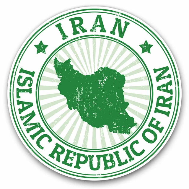 DOPASTICKER Islamic Republic Of Iran Map Travel Cool Gift Decorative ...