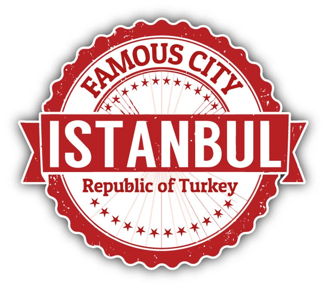 DOPASTICKER Istanbul City Turkey Grunge Travel Car Sticker Phone Decal ...