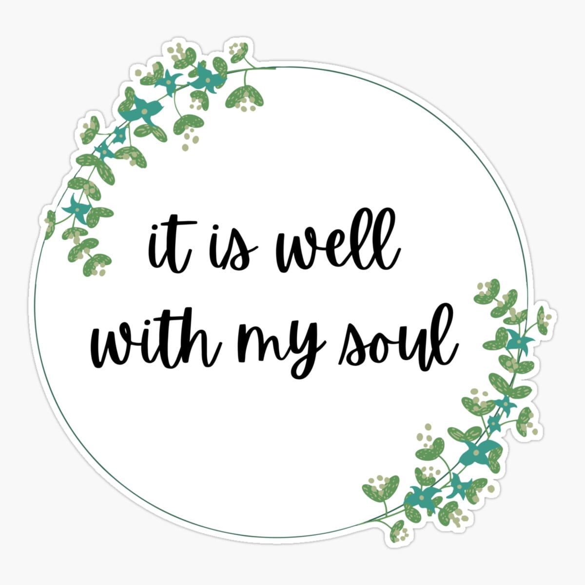 DOPASTICKER It Is Well Sticker, Phone Sticker Car Stickers, Birthday ...