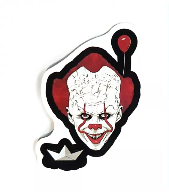 DOPASTICKER It Pennywise Creepy Clown Anime Manga Horror Sticker Phone ...