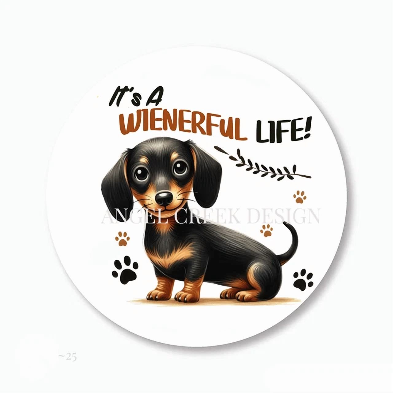 DOPASTICKER It'S A Weinerful Life Stickers Dachshund Puppy Dog Phone ...