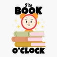 DOPASTICKER It'S Book O'Clock Reading Time Cute Books And Clock Sticker ...