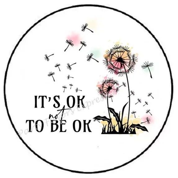DOPASTICKER It'S Ok Not To Be Ok Decorative Laptop, Phone Stickers ...
