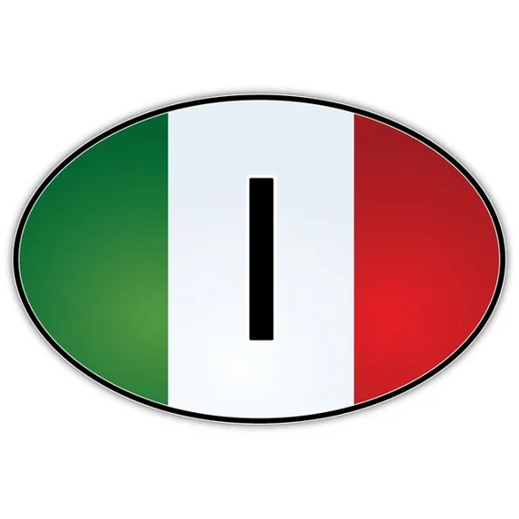 DOPASTICKER Italy Country Code Sign Car Window Sticker Decal Phone ...