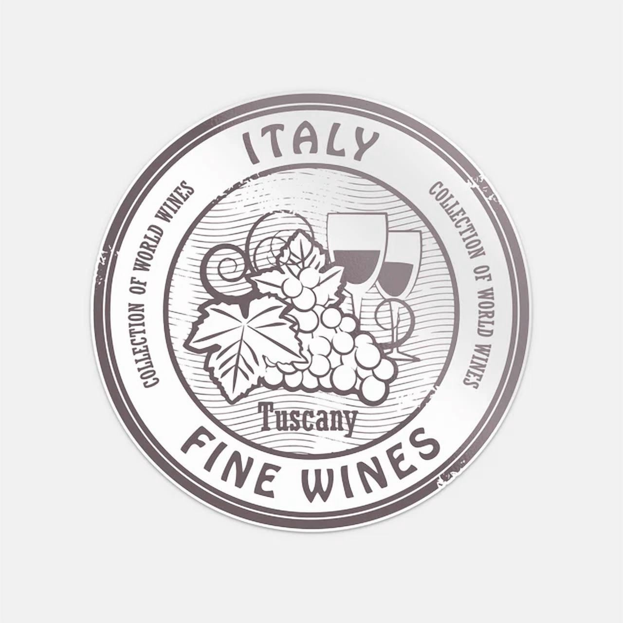DOPASTICKER Italy Fine Wines Drink Sticker Phone Decal Water Bottle ...
