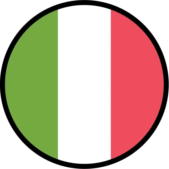 DOPASTICKER Italy Flag Circle Sticker Decal Phone Decal Water Bottle ...