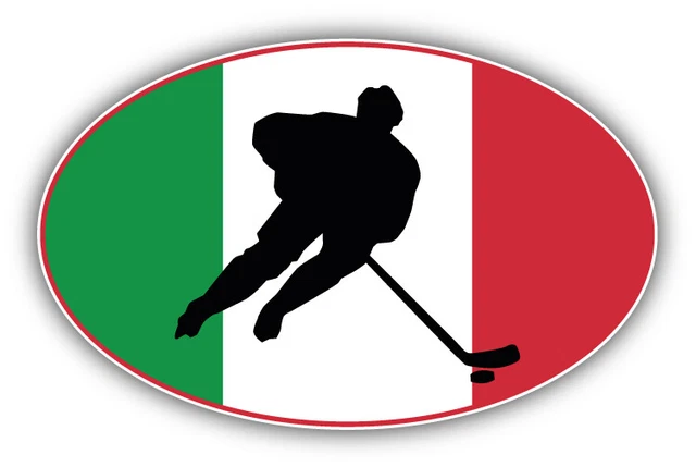 DOPASTICKER Italy Flag Hockey Label Car Sticker Phone Decal Water ...