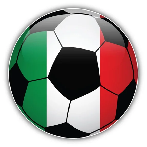 DOPASTICKER Italy Flag Soccer Ball Car Sticker Phone Decal Water Bottle ...