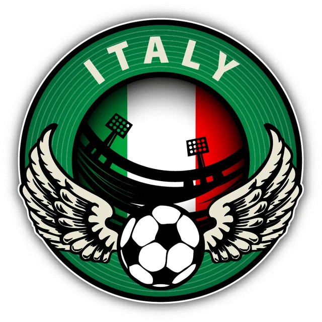 DOPASTICKER Italy Football Sport Wing Label Soccer Sticker Decal Phone ...