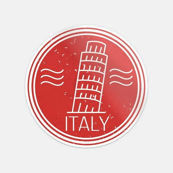 DOPASTICKER Italy Grunge Travel Car Sticker Phone Water Bottle Stickers ...