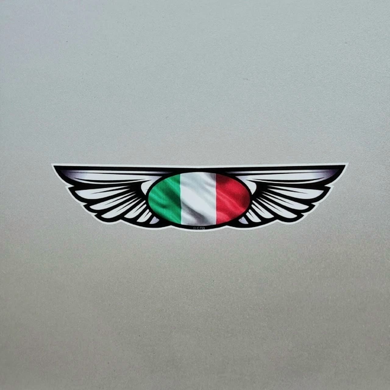 DOPASTICKER Italy Italian Italia Flag Wing Sticker Decal For Car Van ...