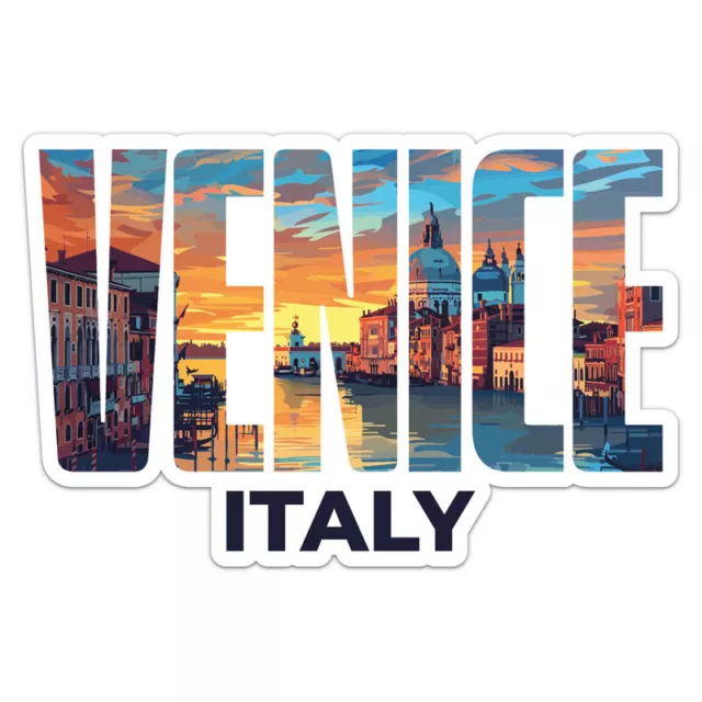 DOPASTICKER Italy Venice City Sticker Decal Phone Decal Water Bottle ...