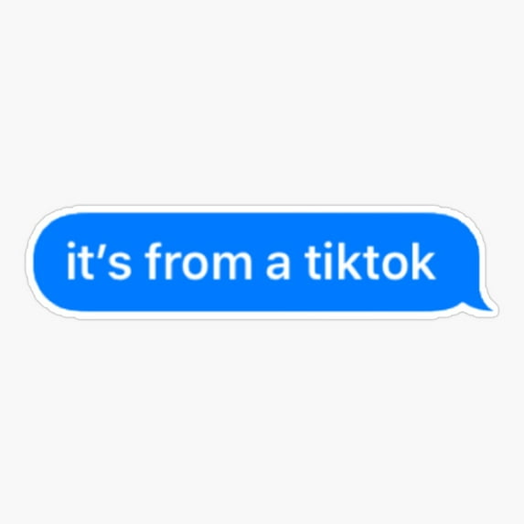 DOPASTICKER Its From A Tik Tok Sticker, Phone Sticker Car Stickers ...