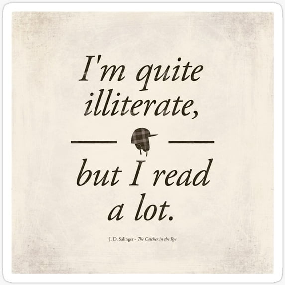 DOPASTICKER J. D. Salinger'S The Catcher In The Rye - Literary Quote ...
