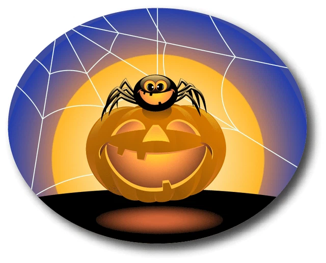 DOPASTICKER Jack O' Lantern Pumpkin Spider Car Sticker Phone Water ...