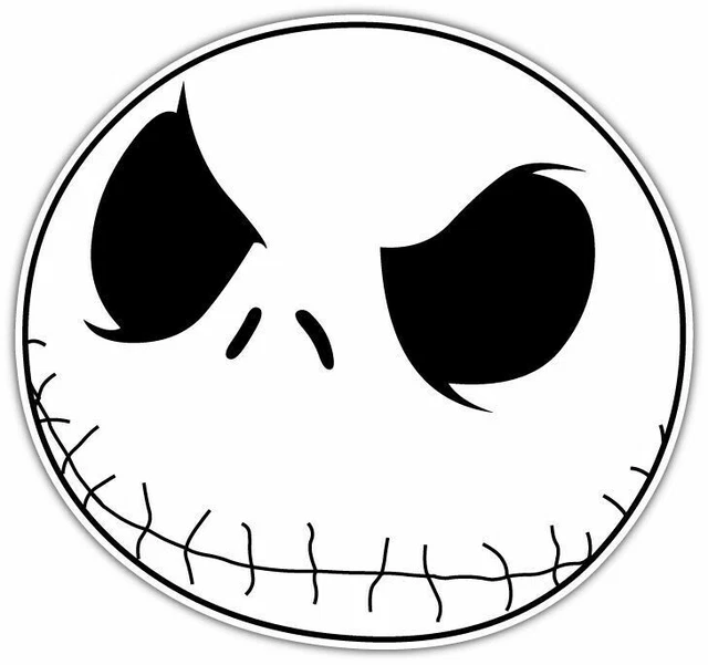 DOPASTICKER Jack Skellington Baseball Car Window Sticker Decal Phone ...