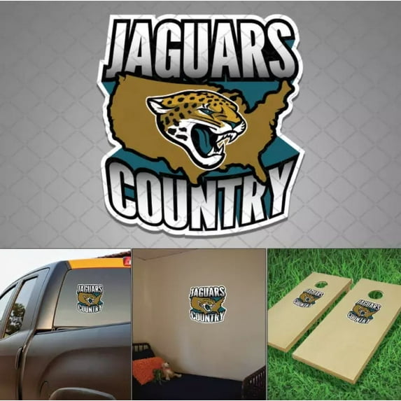 DOPASTICKER Jacksonville Jacksonville Football Team Country Decal ...