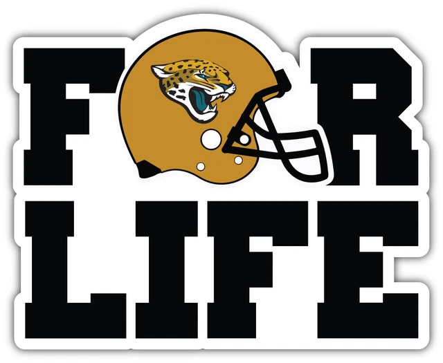 DOPASTICKER Jacksonville Jaguars For Life Sport Car Sticker Phone Water ...