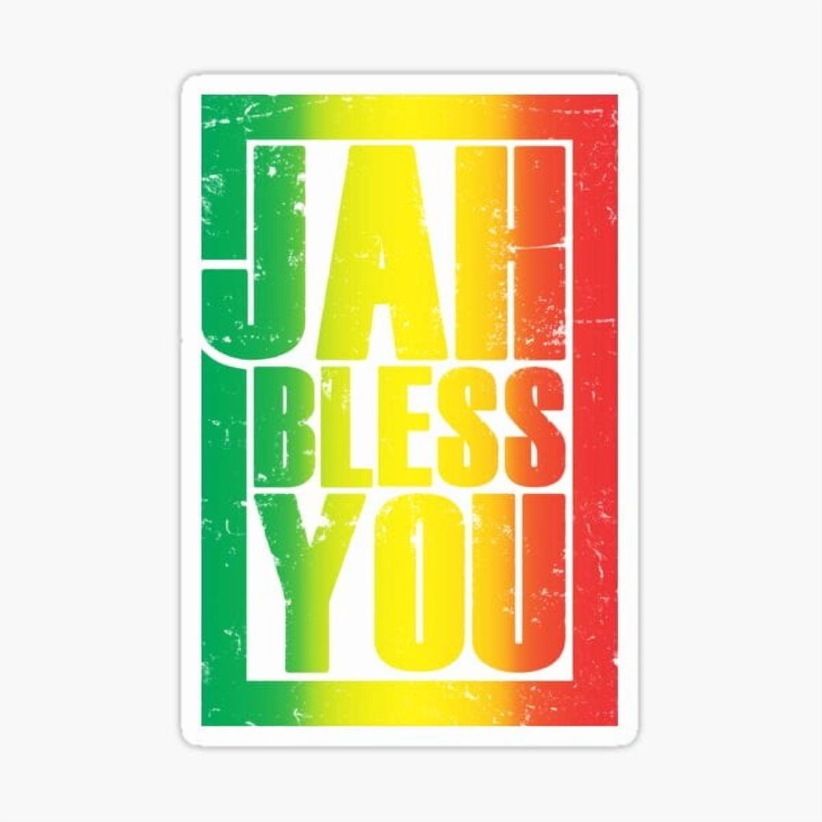 DOPASTICKER Jah Bless You Sticker Phone Sticker, Latop Sticker, Lover ...