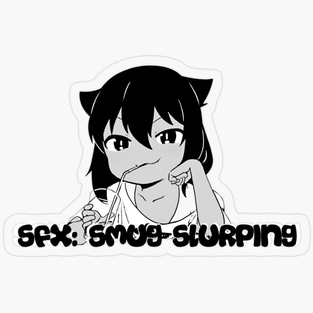 DOPASTICKER Jahy-Sama Smug Slurping Transparent Sticker Phone Decal ...