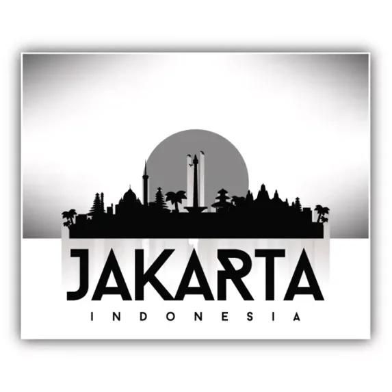 DOPASTICKER Jakarta Indonesia Travel Car Sticker Phone Decal Water ...