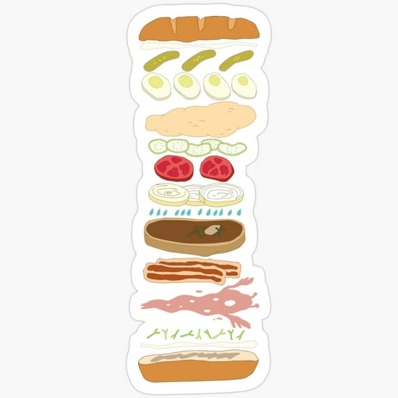 DOPASTICKER Jake'S Perfect Sandwich Sticker, Waterproof Decal For Pet ...