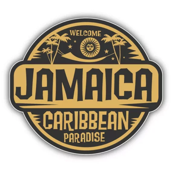 DOPASTICKER Jamaica Caribbean Paradise Sticker Decal Phone Decal Water ...