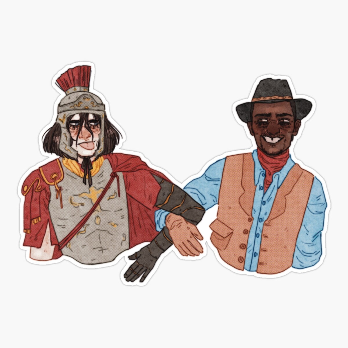 DOPASTICKER James And Sam'' Horror Vibes Sticker, Phone Sticker Car ...