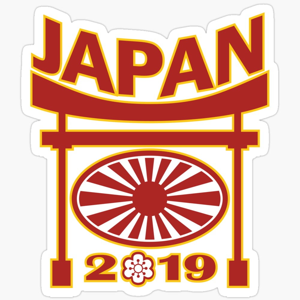 DOPASTICKER Japan 2019 Rugby Ball Pagoda Sticker Phone Decal Water ...