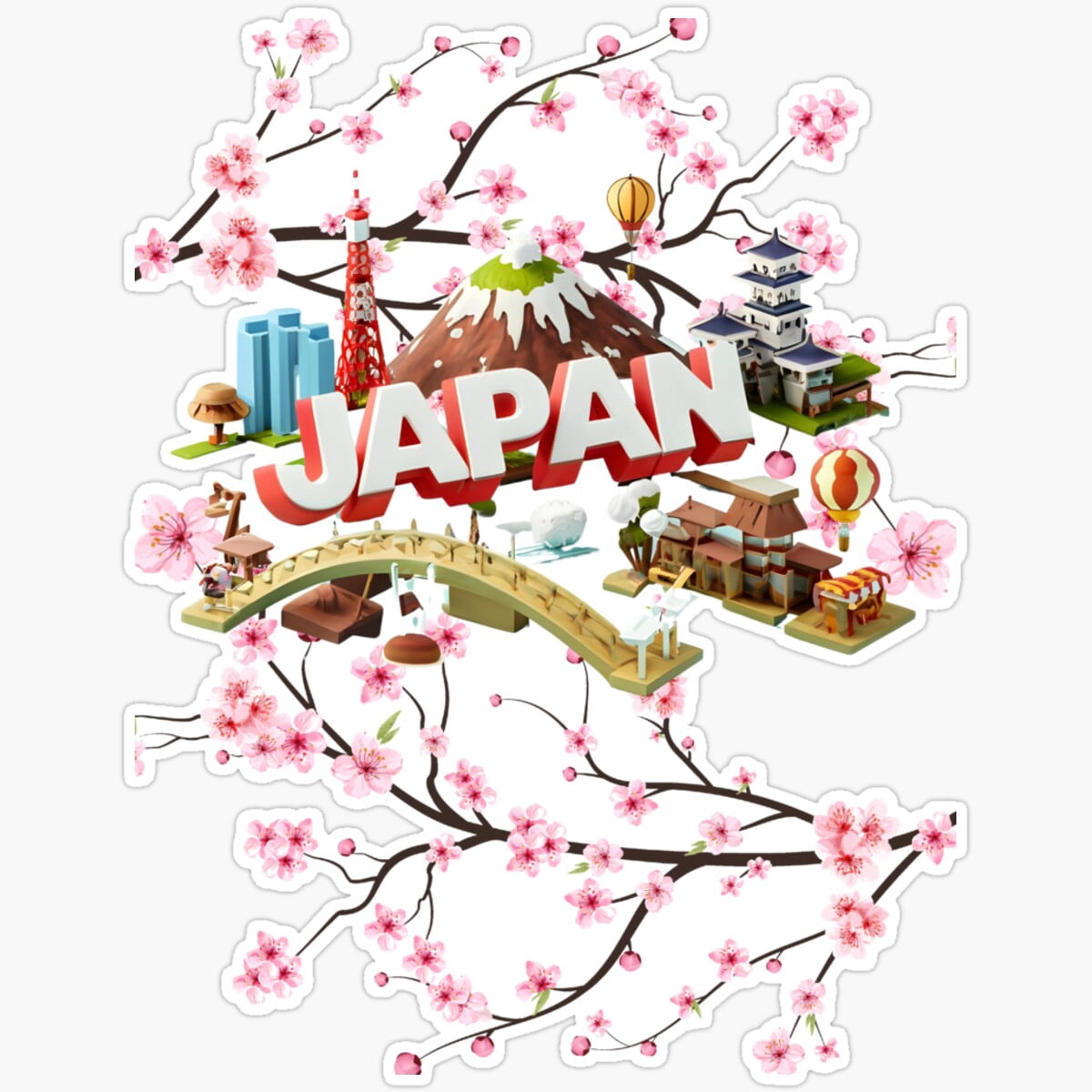 DOPASTICKER Japan Digital Art - 2Nd Iteration. Sticker Decorative ...