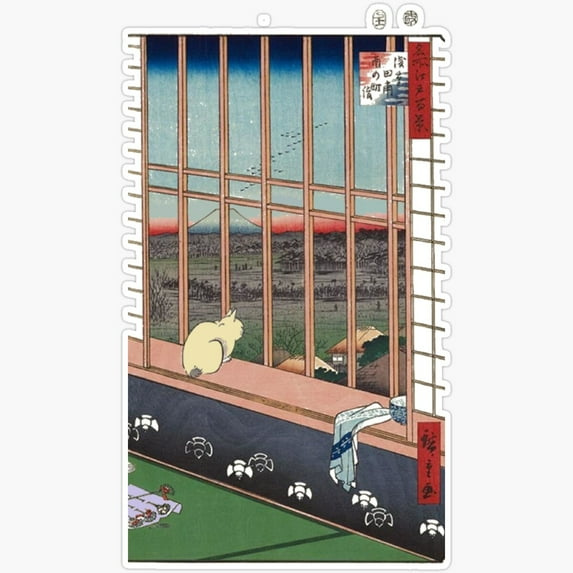 DOPASTICKER Japanese Cat Sticker Decorative Laptop, Phone Stickers ...