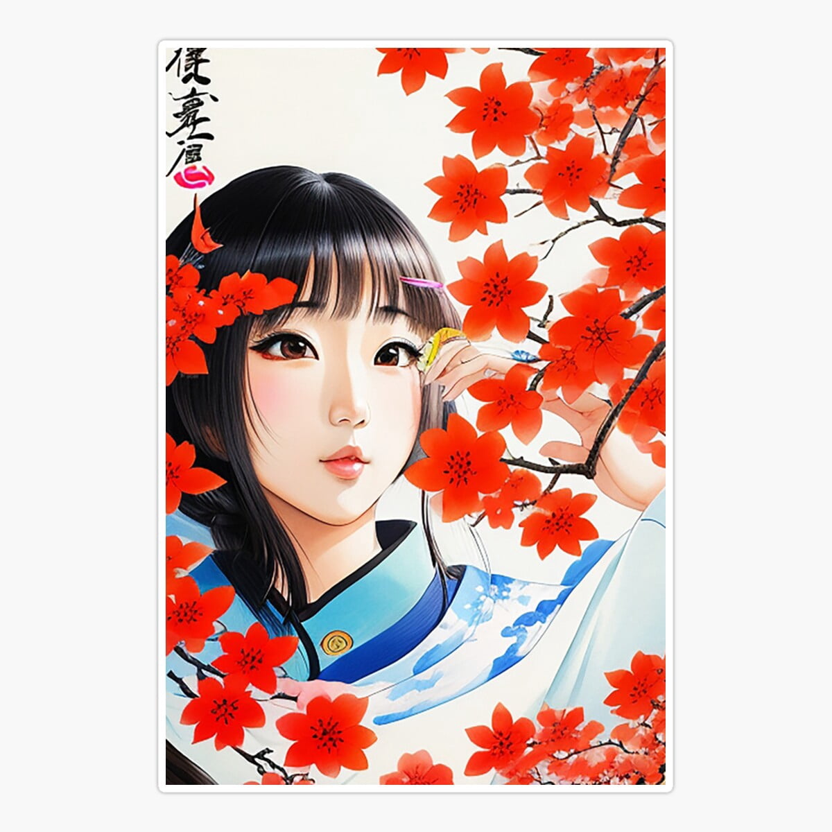 DOPASTICKER Japanese Chinese Sticker, Phone Sticker Car Stickers ...