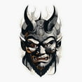 DOPASTICKER Japanese Demon Mask Sticker, Phone Sticker Water Bottle ...