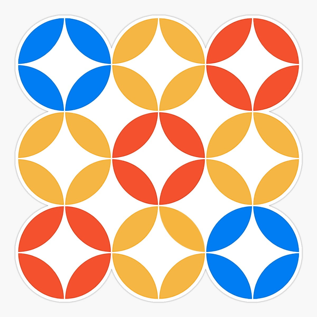 DOPASTICKER Japanese Pattern, 7 Sacred Objects Shippou Sticker, Phone ...