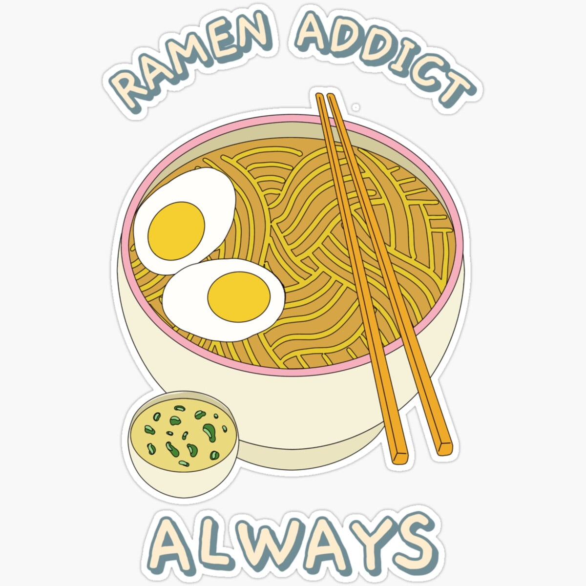 DOPASTICKER Japanese Ramen Noodle Soup Art Sticker Decorative Laptop ...