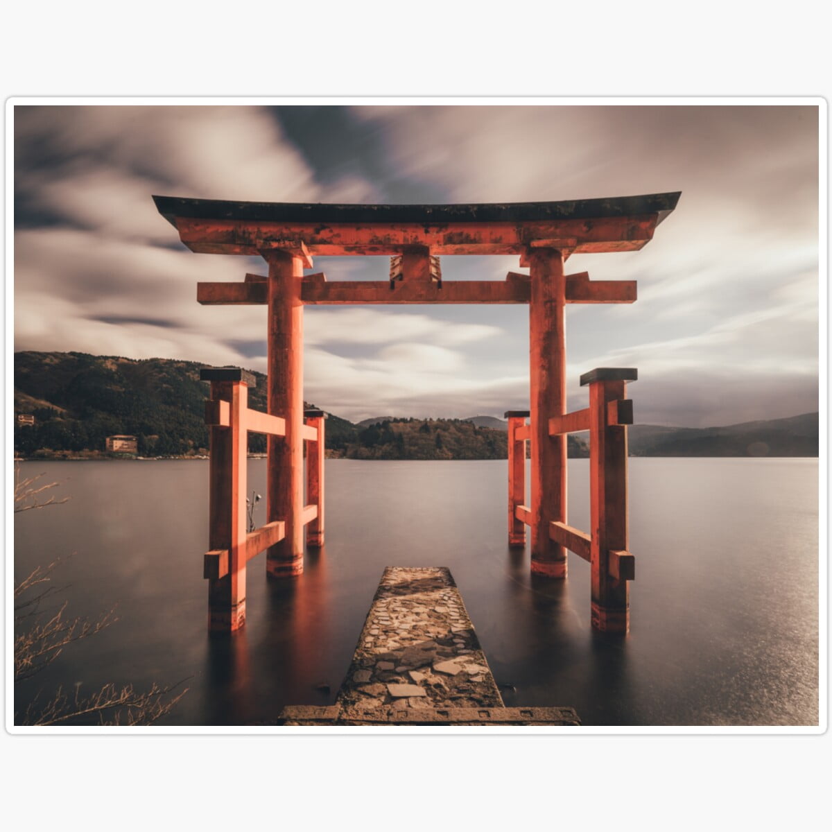 DOPASTICKER Japanese Red Torri Gate Sticker Decorative Laptop, Phone ...