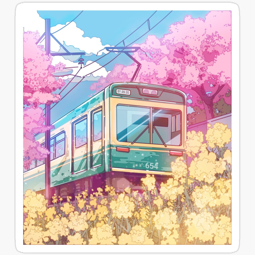 DOPASTICKER The Japanese Spring Travel And The Cherry Blossom Sticker ...
