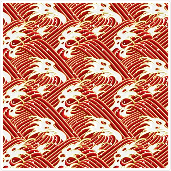DOPASTICKER Japanese Wave Seamless Pattern Sticker, Phone Stickers ...
