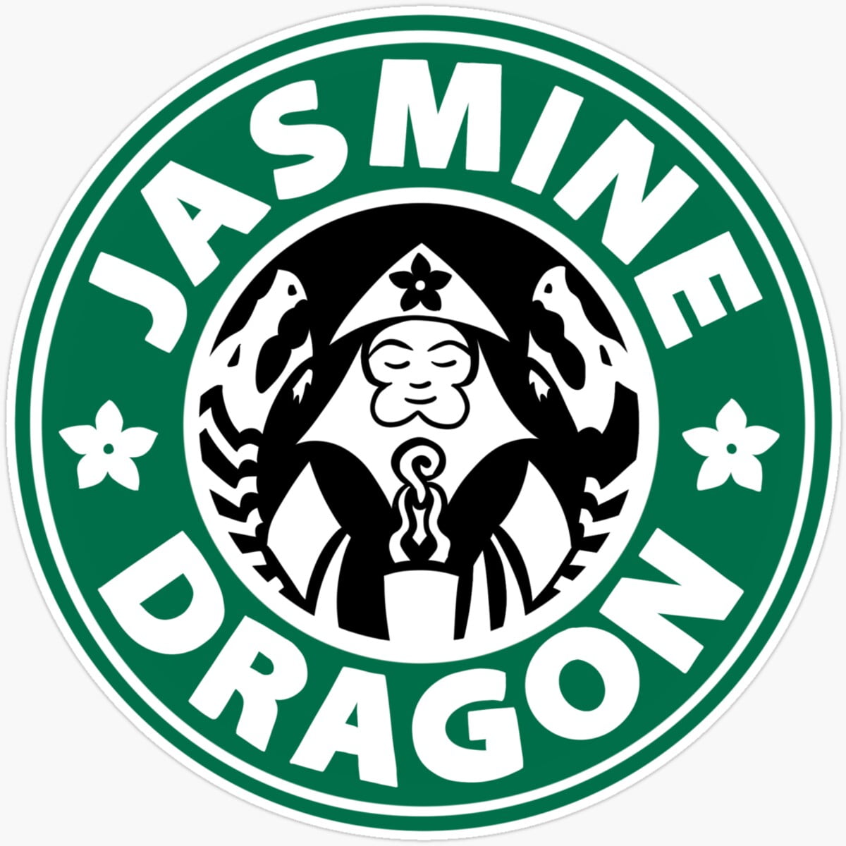 DOPASTICKER Jasmine Dragon Sticker Decorative Laptop, Phone Stickers ...