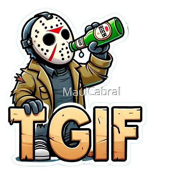 DOPASTICKER Jason Vorhees Friday The 13Th Tgif Thank God Its Friday ...