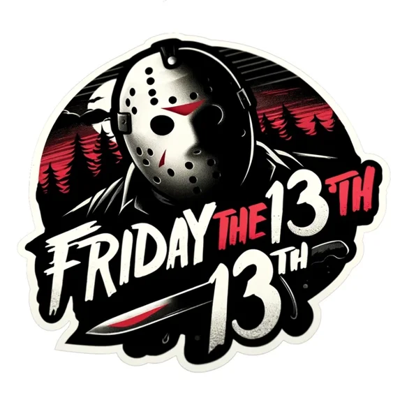 DOPASTICKER Jason Vorhees Friday The 13Th Sticker Decal Crystal Lake ...