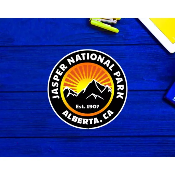 DOPASTICKER Jasper National Park Alberta Cana.Da Rocky Mountains ...