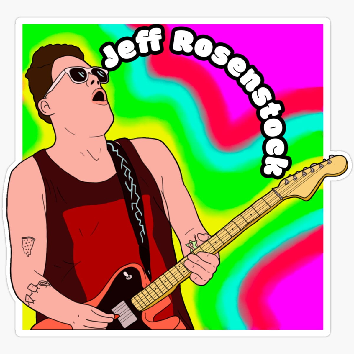 DOPASTICKER Jeff Rosenstock Sticker Decorative Laptop, Phone Stickers ...