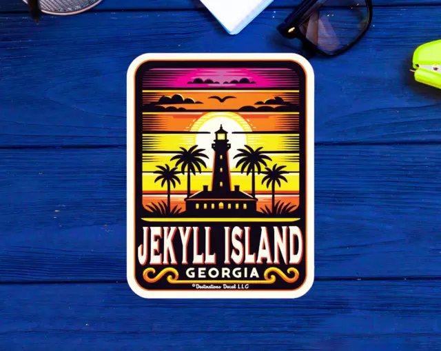 DOPASTICKER Jekyll Island Georgia Decal Lighthouse Ga Indoor Outdoor ...
