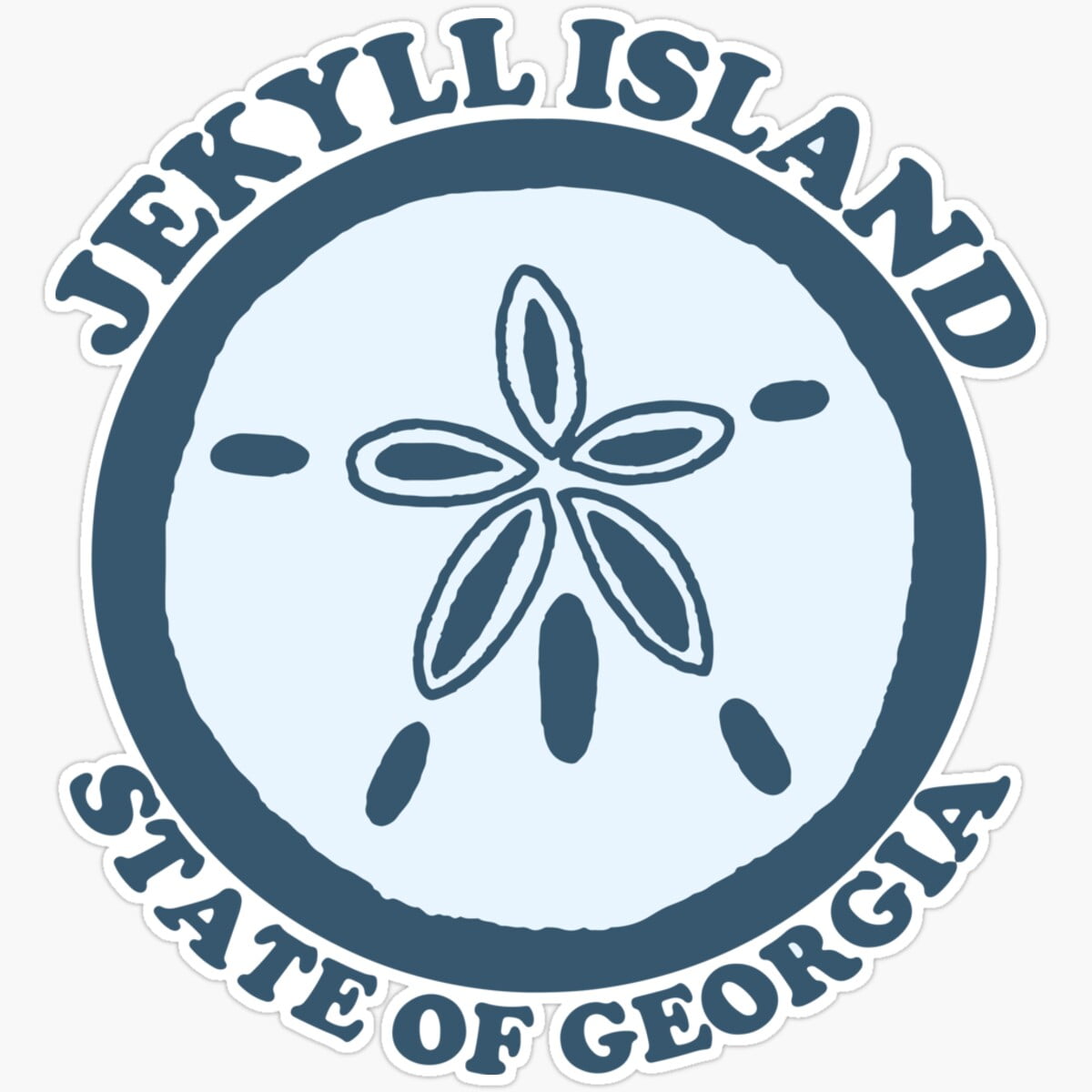 DOPASTICKER Jekyll Island, Georgia. Sticker, Phone Sticker, Latop ...