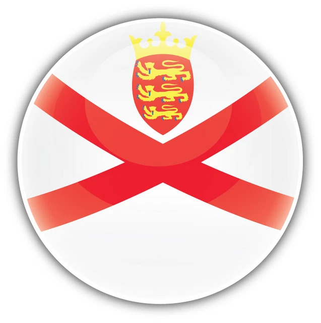 DOPASTICKER Jersey Flag Shiny Label Car Sticker Phone Decal Water ...