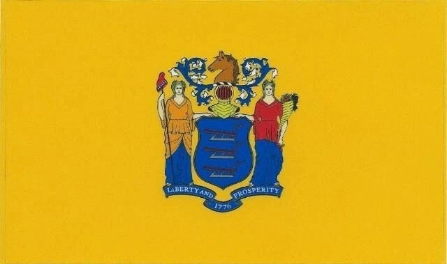 DOPASTICKER Jersey State Flag Sticker Car Stickers Car Sticker Phone ...